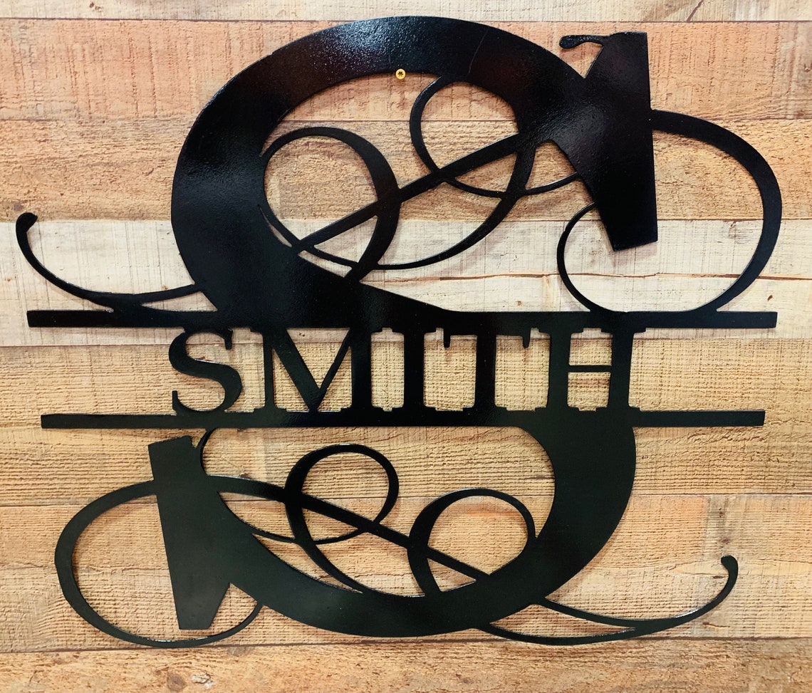 Swirl Monogram - Etsy