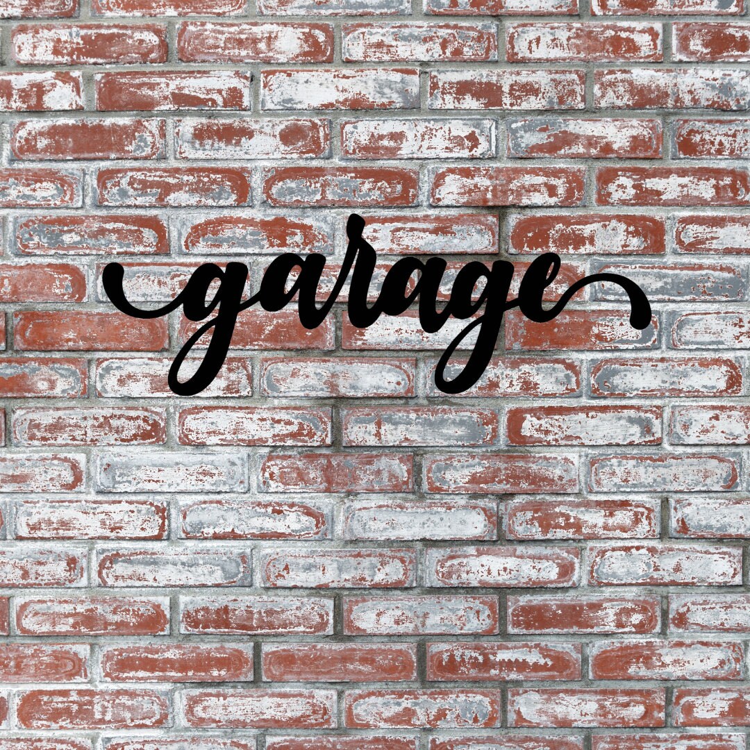 Garage Sign Garage Decor Fathers Day Gift Custom Metal Script Sign - Etsy