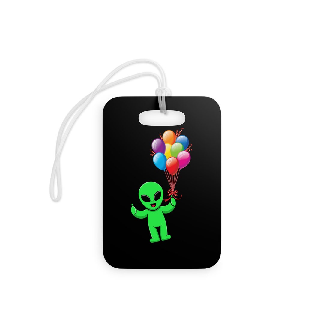 Alien With Balloons Luggage Tags - Etsy