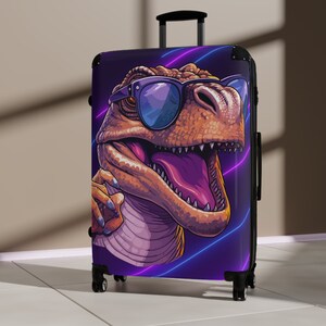 Retro Dino Look Unique Bags Holiday Travel Luggage Suitcase - Etsy