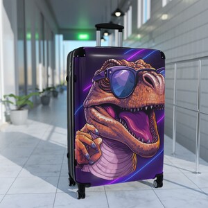 Retro Dino Look Unique Bags Holiday Travel Luggage Suitcase - Etsy