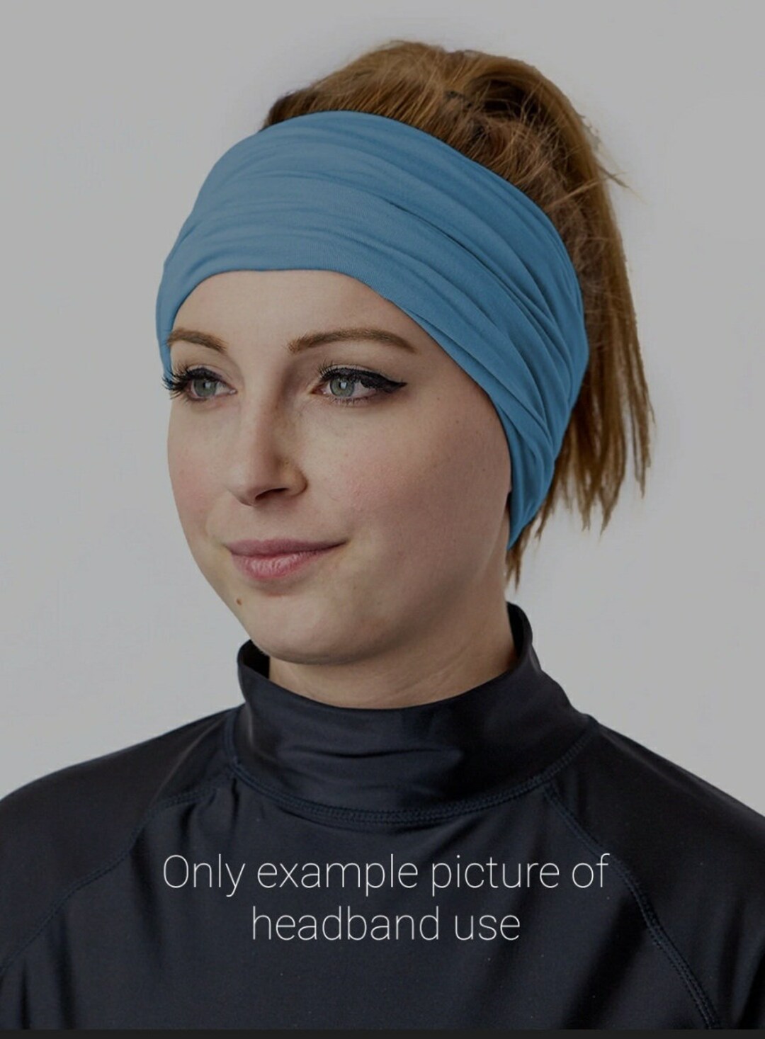 Solid Colored Headbands and Neck Gaiters (blue Black White Tan Silver ...