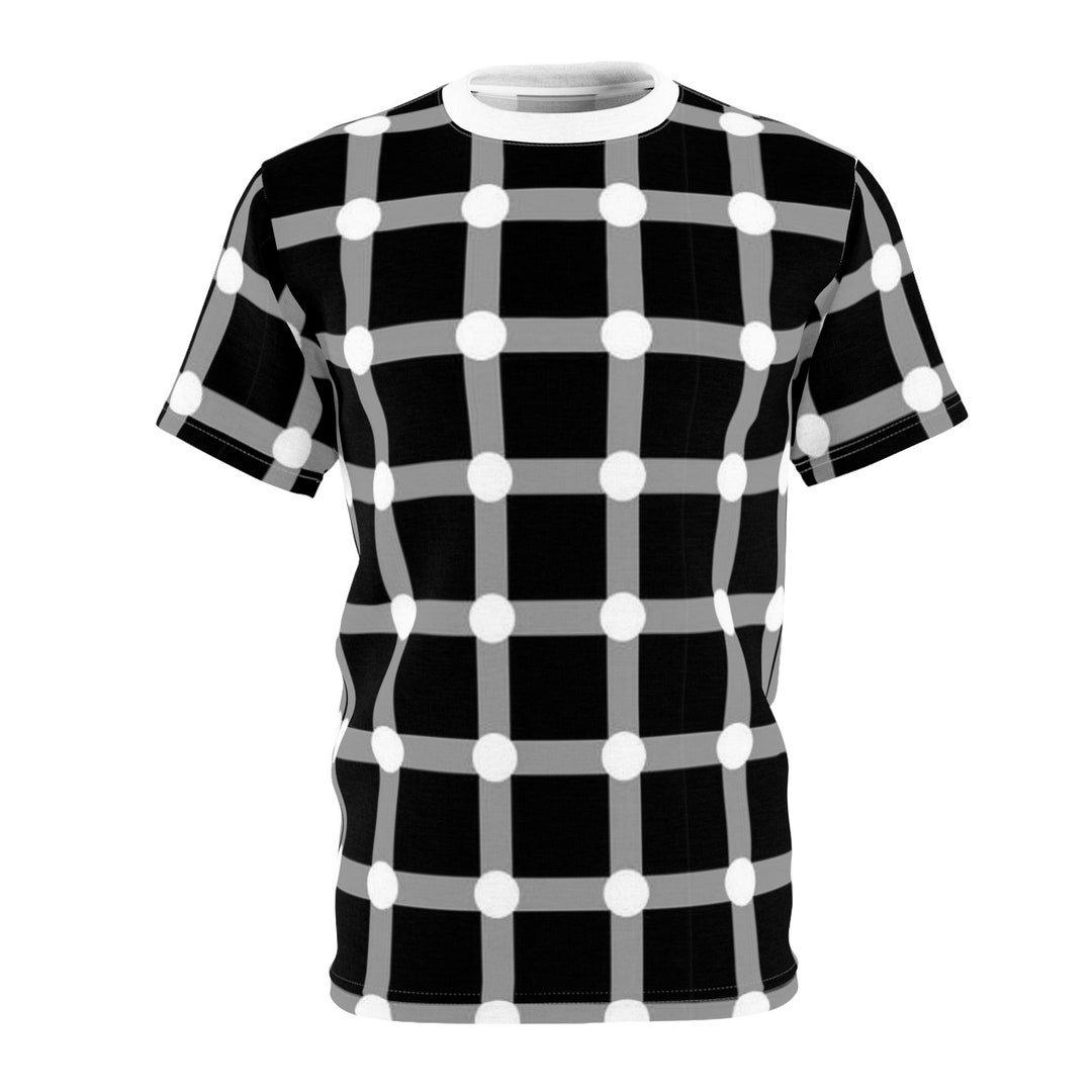 Optical Illusion Tee Blinking Dots Unisex Cut & Sew Tee AOP - Etsy