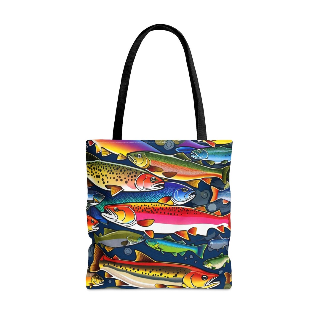 Bright Colored Fish Outdoorsman Theme School Office Reusable - Etsy