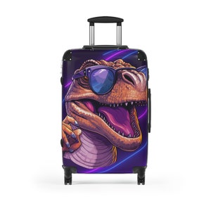 Retro Dino Look Unique Bags Holiday Travel Luggage Suitcase - Etsy