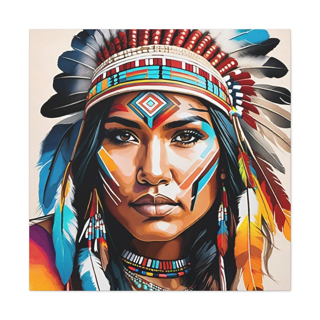 Native American Art Canvas Gallery Wraps - Etsy
