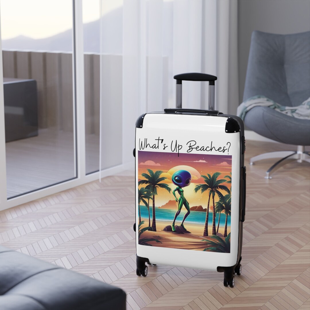 What's up Visitor From Outer Space Suitcase - Etsy