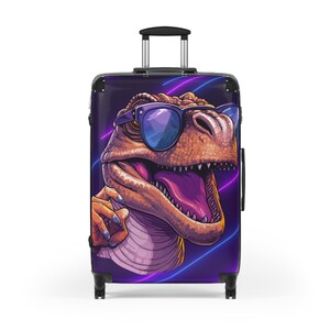 Retro Dino Look Unique Bags Holiday Travel Luggage Suitcase - Etsy