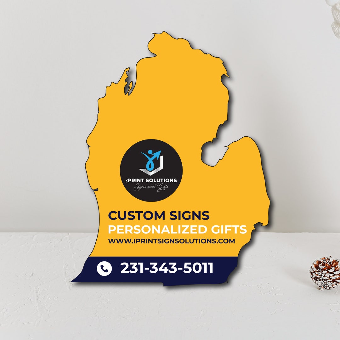 Custom Magnet,state of Michigan Magnet, Personalized Magnets ...