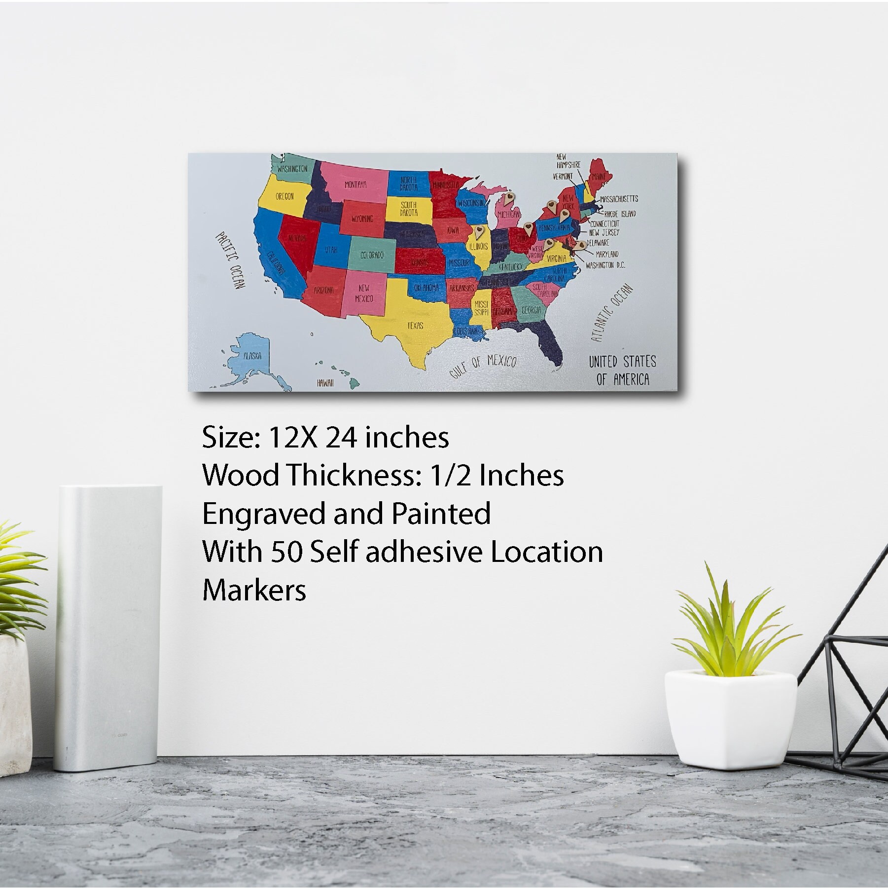 Custom Map, Custom Travel Map, USA Map, Custom Wood Map, Custom Map ...