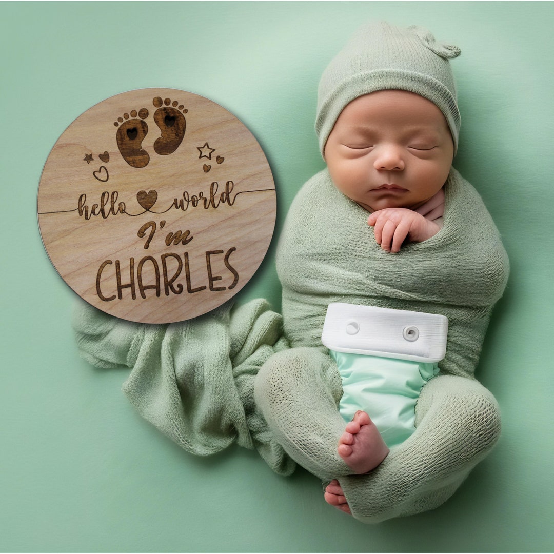 Baby Sign, Custom Baby Name Sign, Baby Milestone Sign, Baby Shower Gift ...