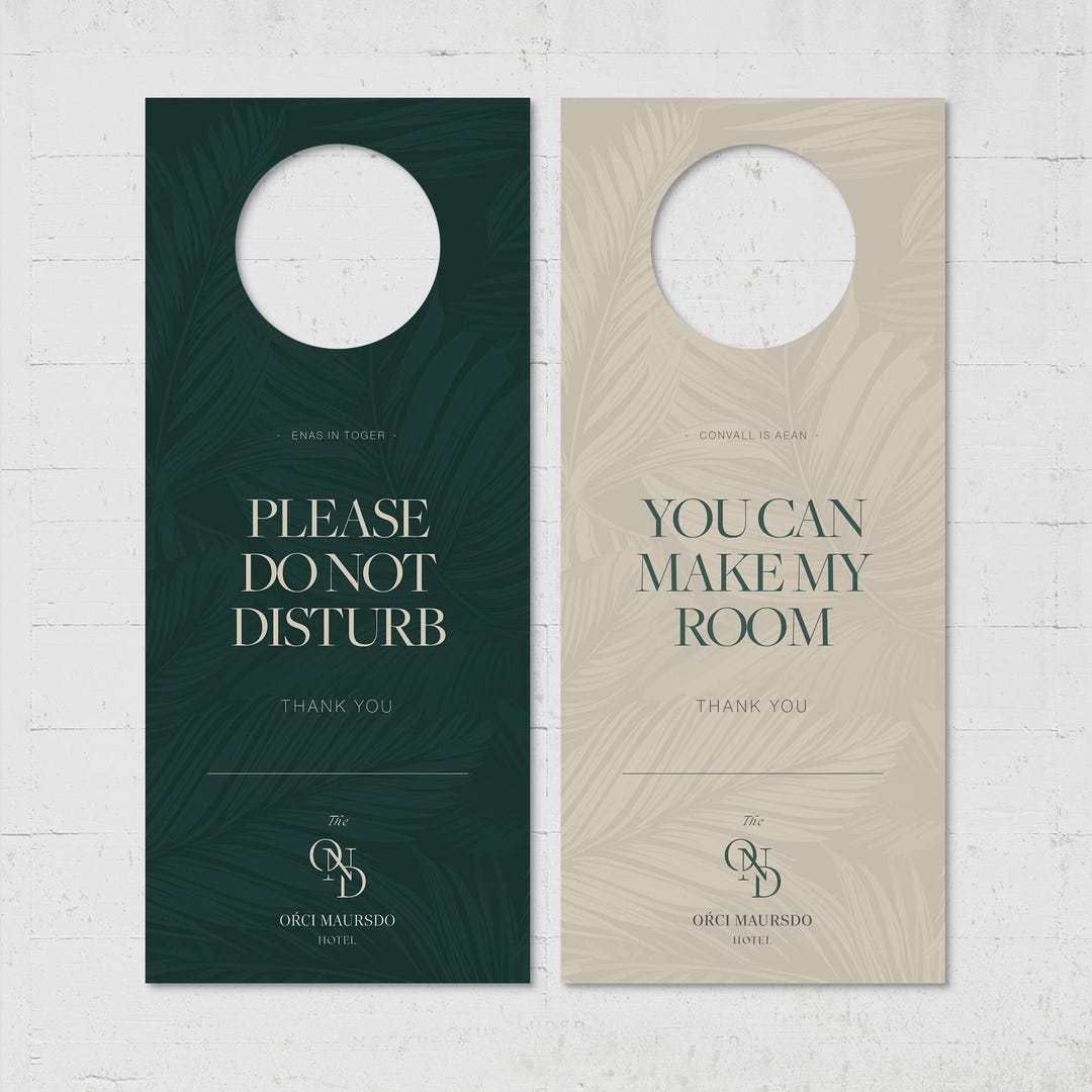 4X9 Inches Custom Door Hangers, 10-1000 Pieces Door Hanger Design ...