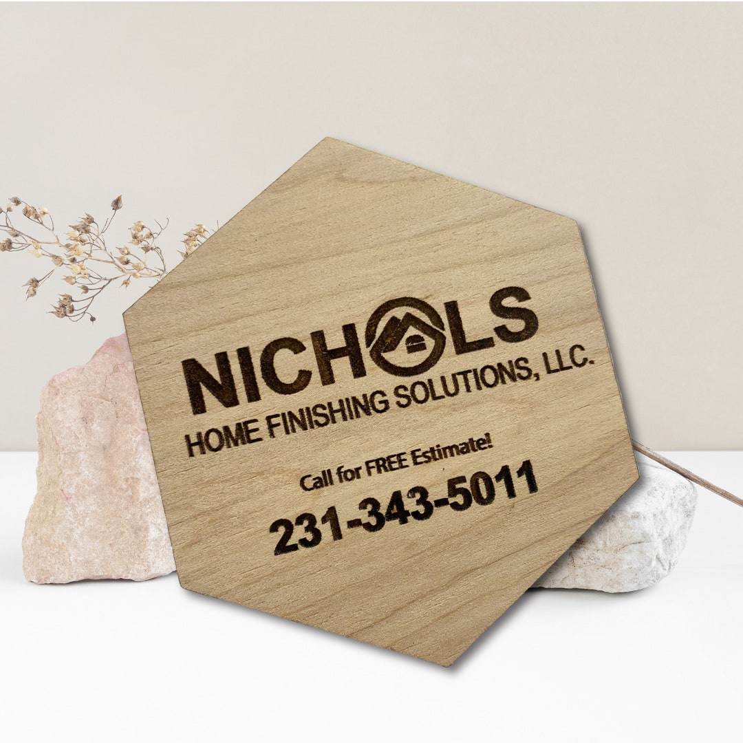 Custom Ref Magnet, Set of 10 Personalized Ref Magnet, Custom Wood ...