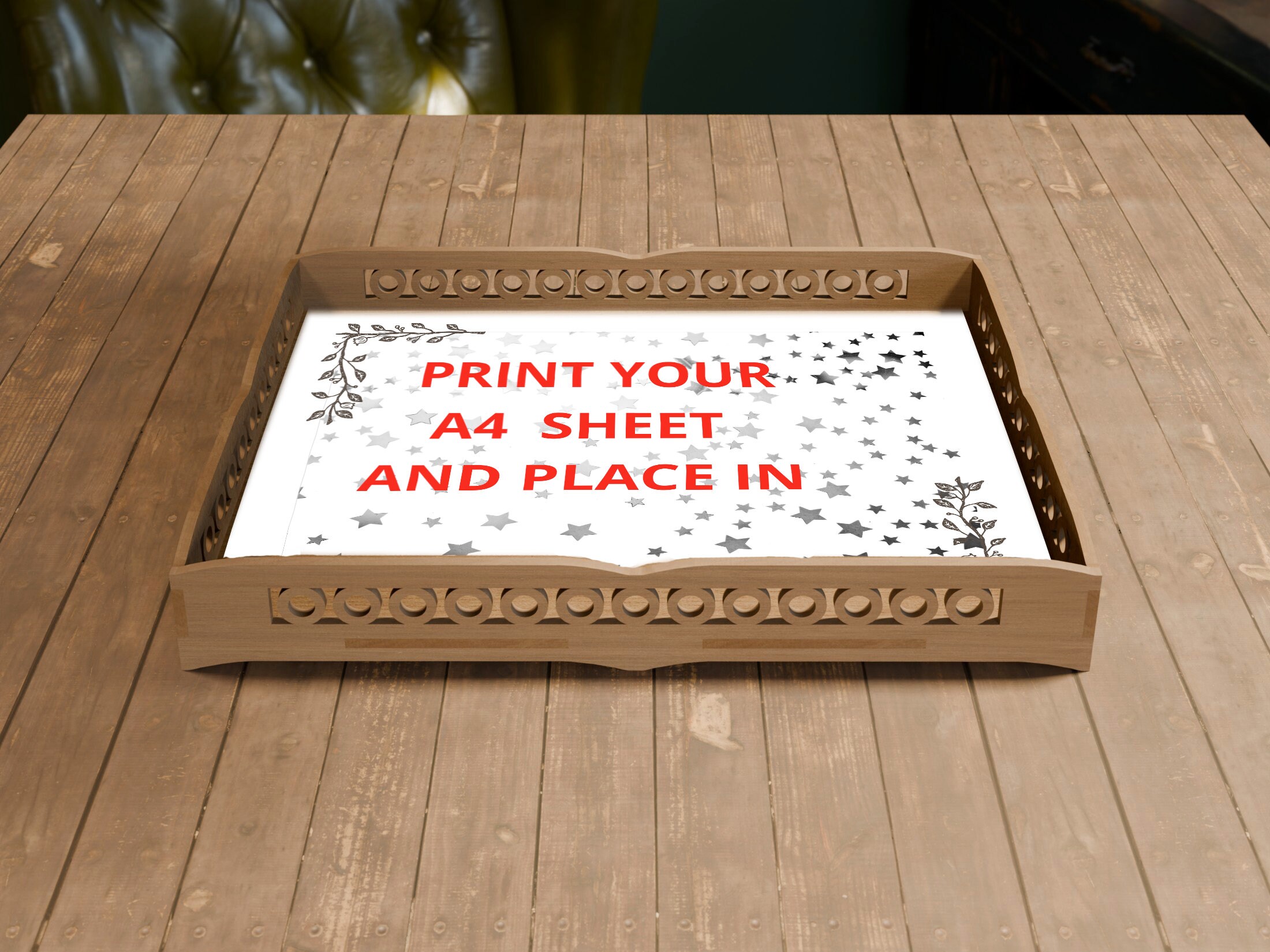 Laser Cut Files Stackable Tray for Party Table Ready to Cut With ...