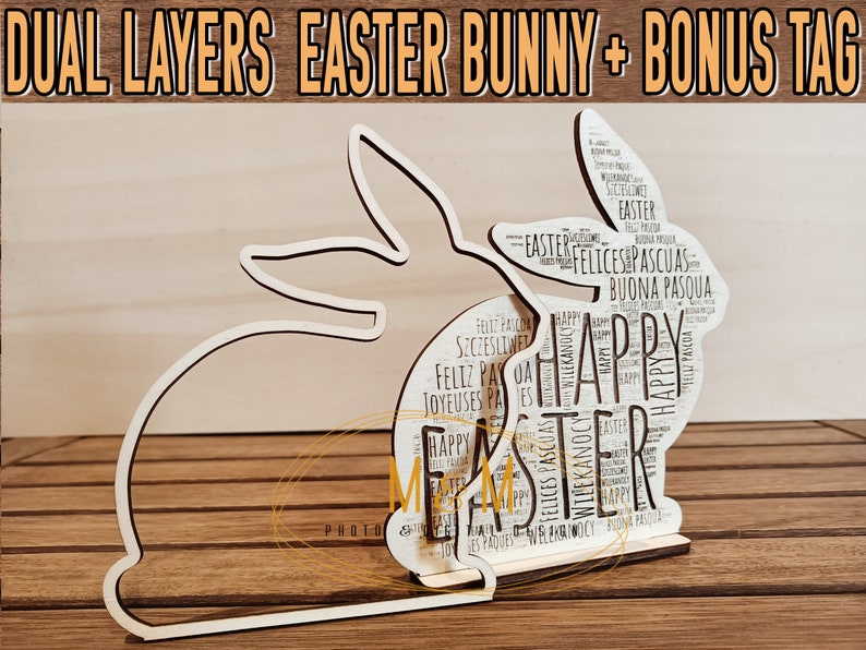 Lightburn EASTER Rabbit Laser Cut Files Lbrn Svg Dxf Dual - Etsy UK