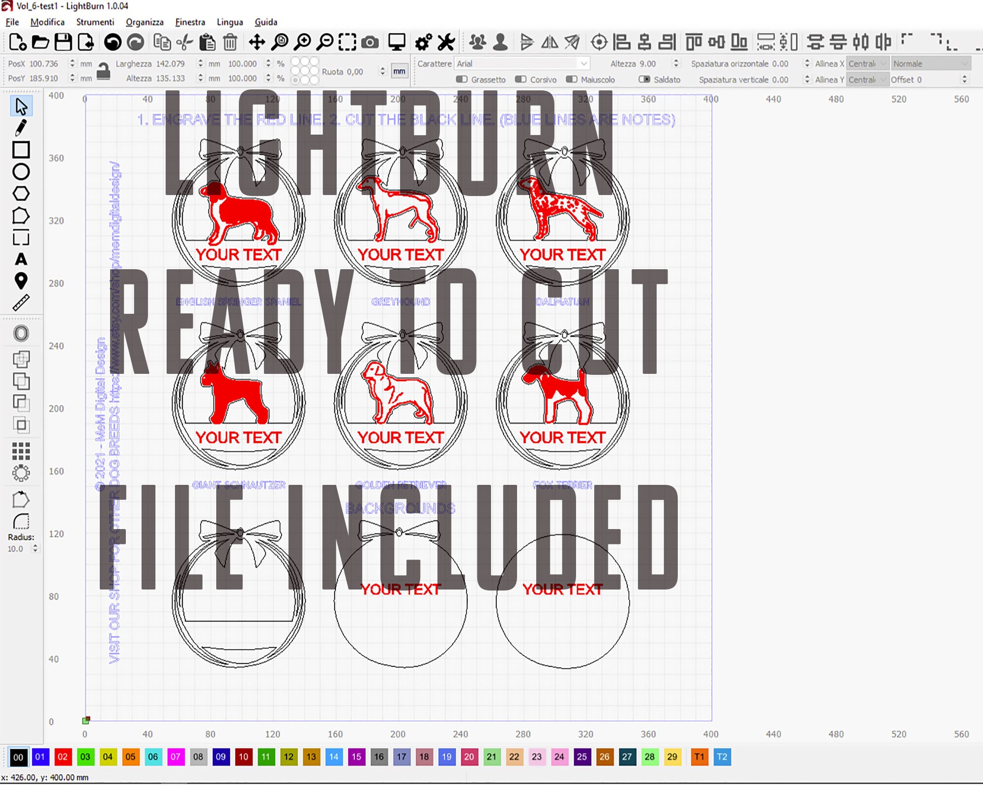 Laser LIGHTBURN Cut Files Christmas Ornament Dog Lovers. - Etsy