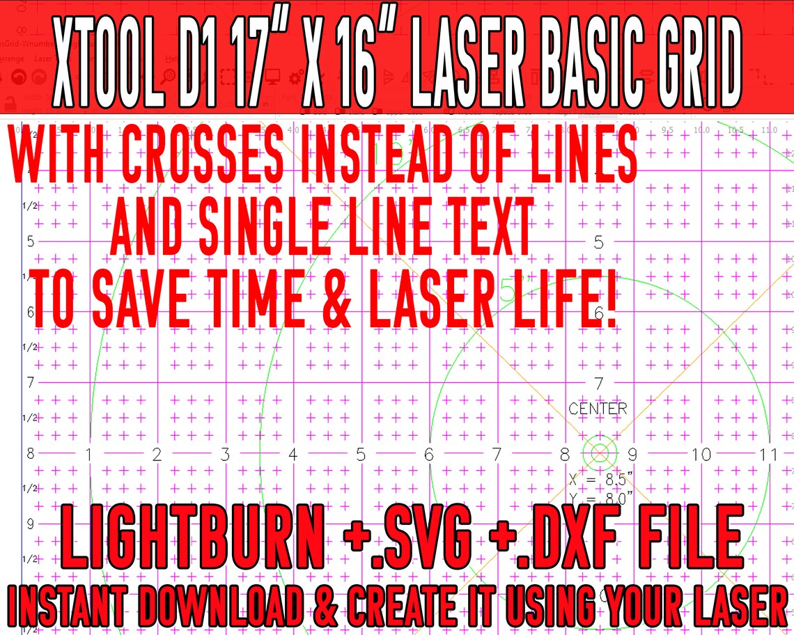 XTOOL D1 Basic Waste Grid 17"x16" Laser Machine. Lightburn Ready to ...