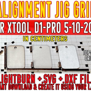 For XTOOL D1 PRO 5 10 20 W DEFINITIVE Basic Grid Jig With Positioning ...