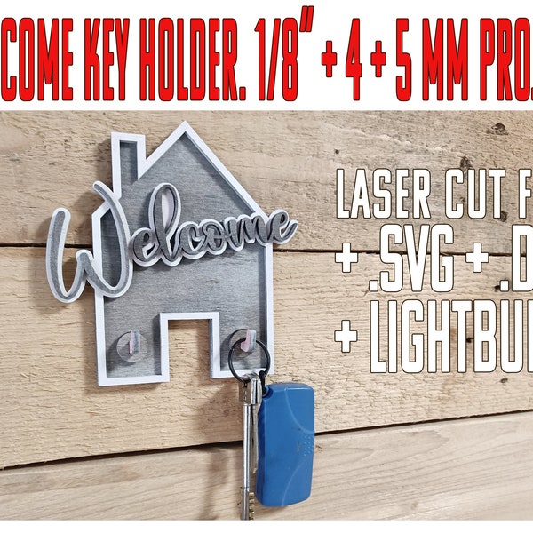 Laser Cut File Keyholder - Etsy