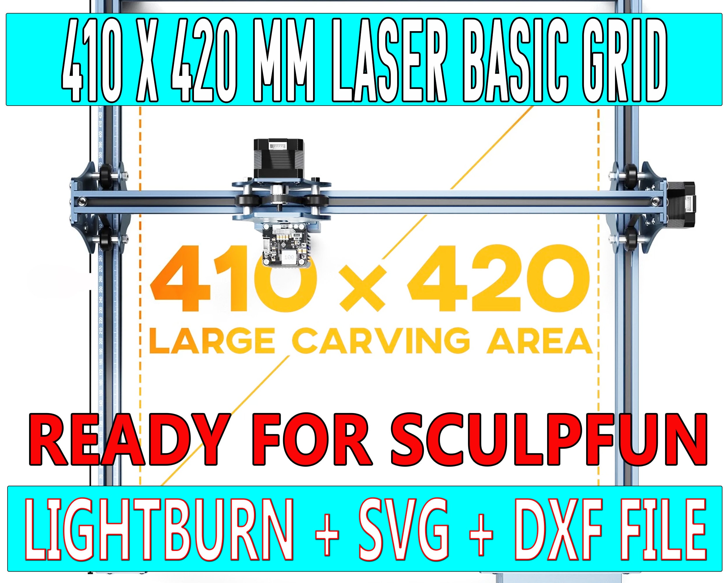 SCULPFUN S6 S9 Basic Waste Grid 410x420 Mm Laser Machine. Lightburn ...