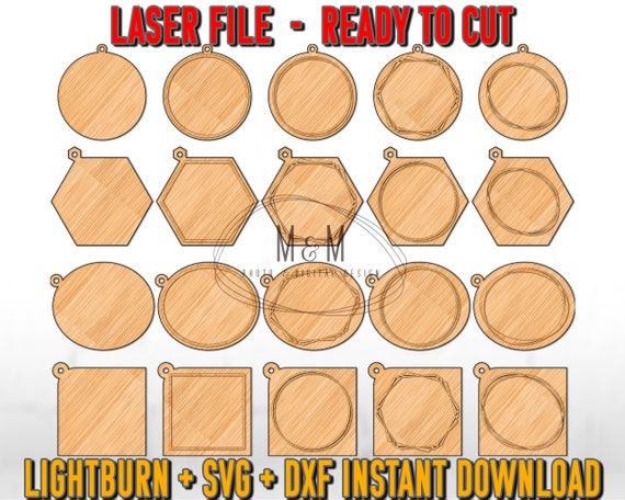 Lightburn SVG archivos personalizables listos para cortar y - Etsy España