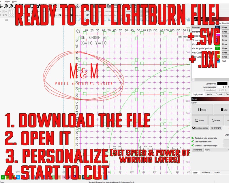 XTOOL D1 Basic Grid With POSITIONING GUIDES! 432x406 Mm 17" X 16" Laser ...