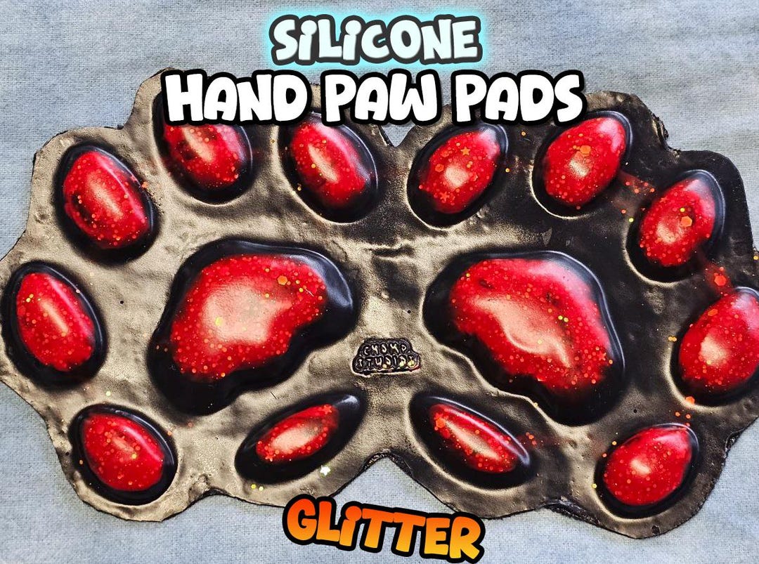 Black Lava Silicone Hand Paw Pads V2 - Etsy