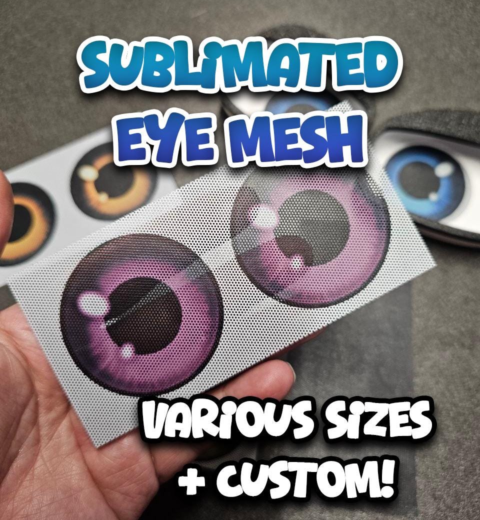 Sublimated Eye Mesh (optional BYO or Custom Design) - Etsy