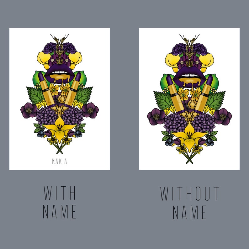 Kakia Greek Goddess of Vice Tattoo Style Language of Flowers - Etsy UK