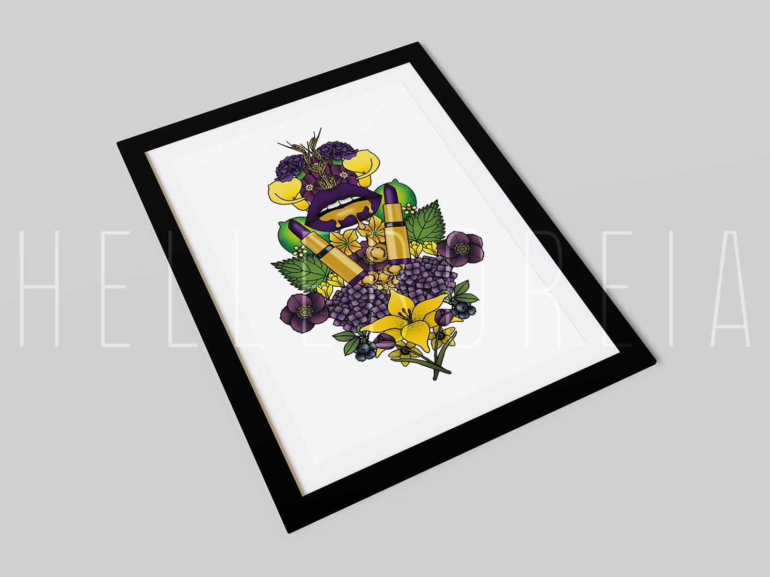 Kakia Greek Goddess of Vice Tattoo Style Language of Flowers - Etsy UK