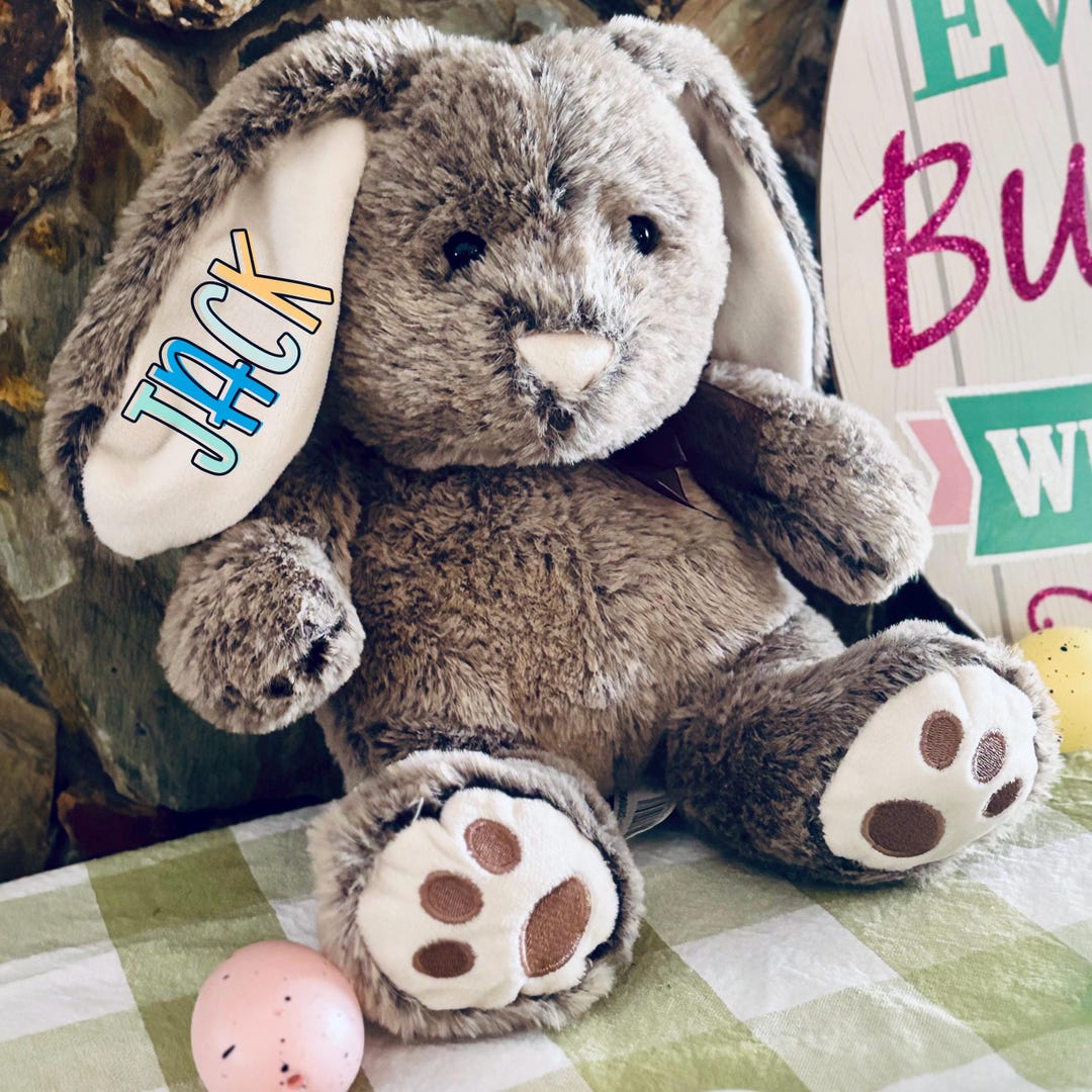 Personalized Bunny Rabbit, Custom Baby Gift, Bunny, Baby Shower Gift ...