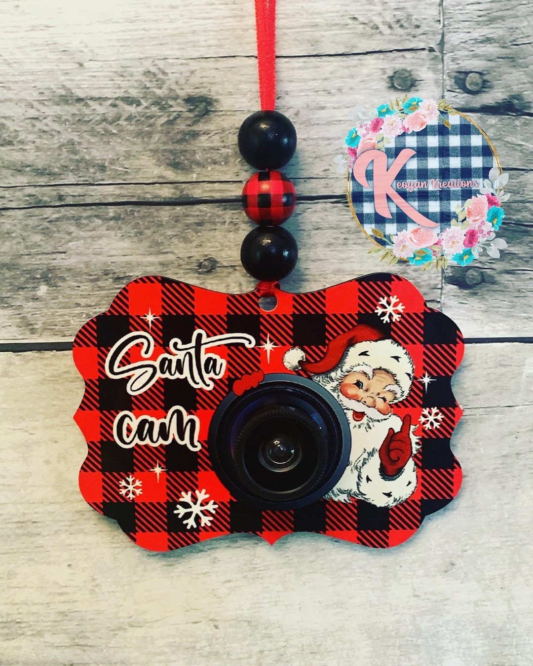 Santa Cam, Elf Cam, 3D Ornaments, Christmas Ornament,, Easter - Etsy