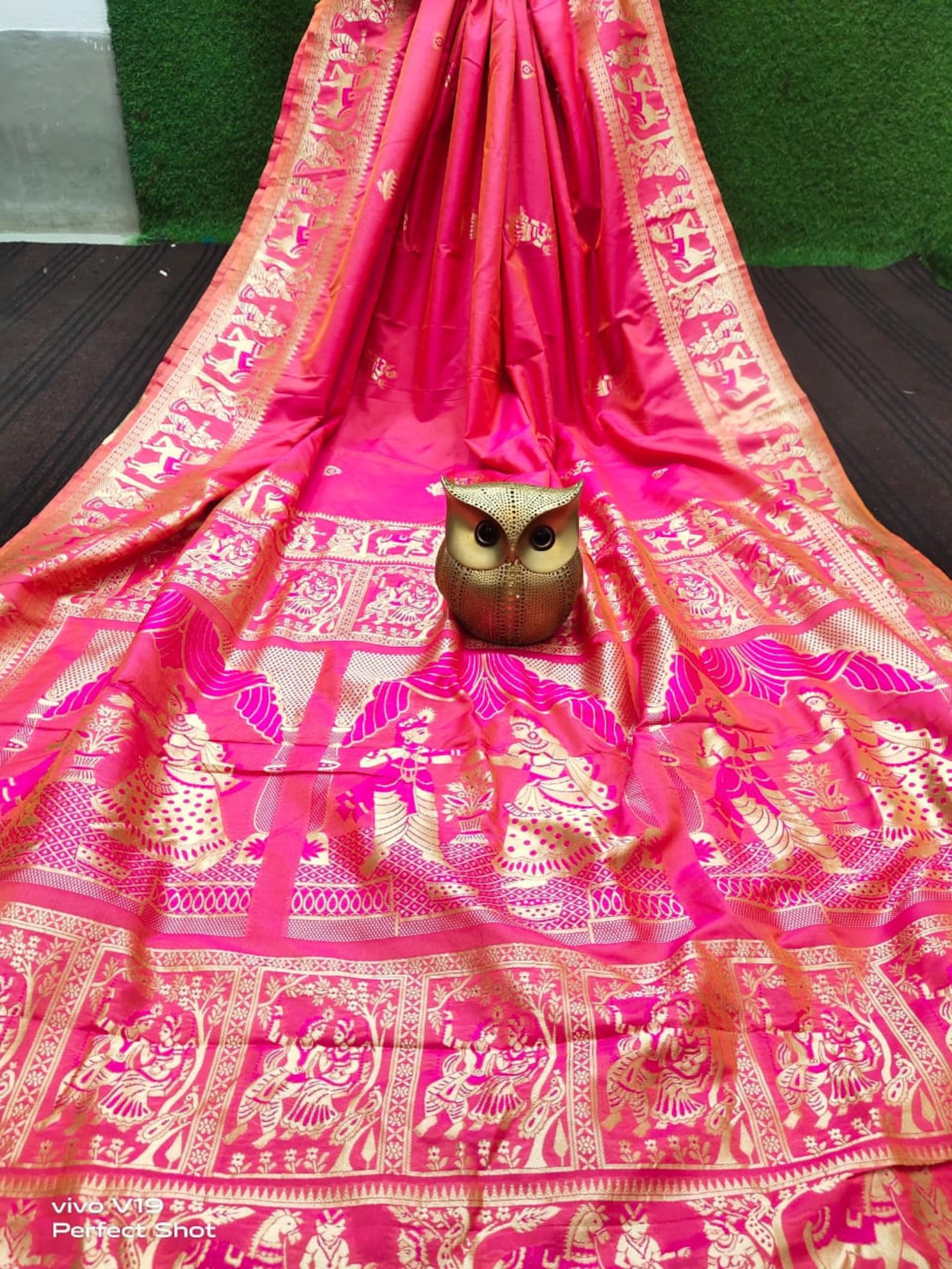 Bishnupur Baluchari Silk Saree, Swarnachuri Silk With Blouse Piece ...