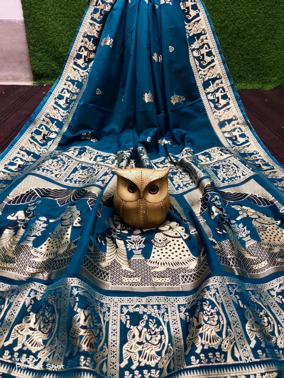 Bishnupur Baluchari Silk Saree, Swarnachuri Silk With Blouse Piece ...