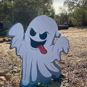 Wood Ghost Cut Out / Outdoor Halloween Decor / Yard Art - Etsy