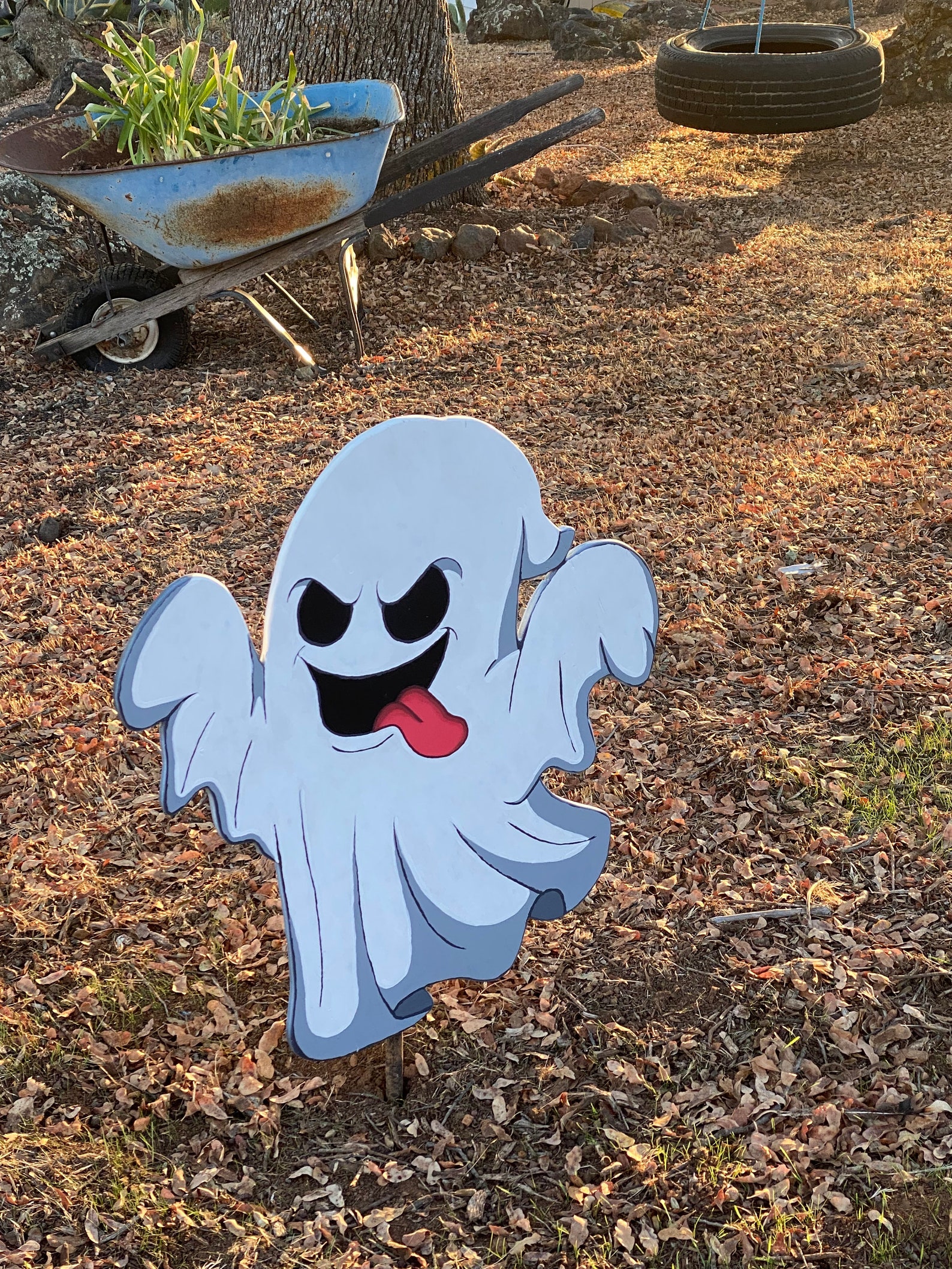 Wood Ghost Cut Out / Outdoor Halloween Decor / Yard Art - Etsy