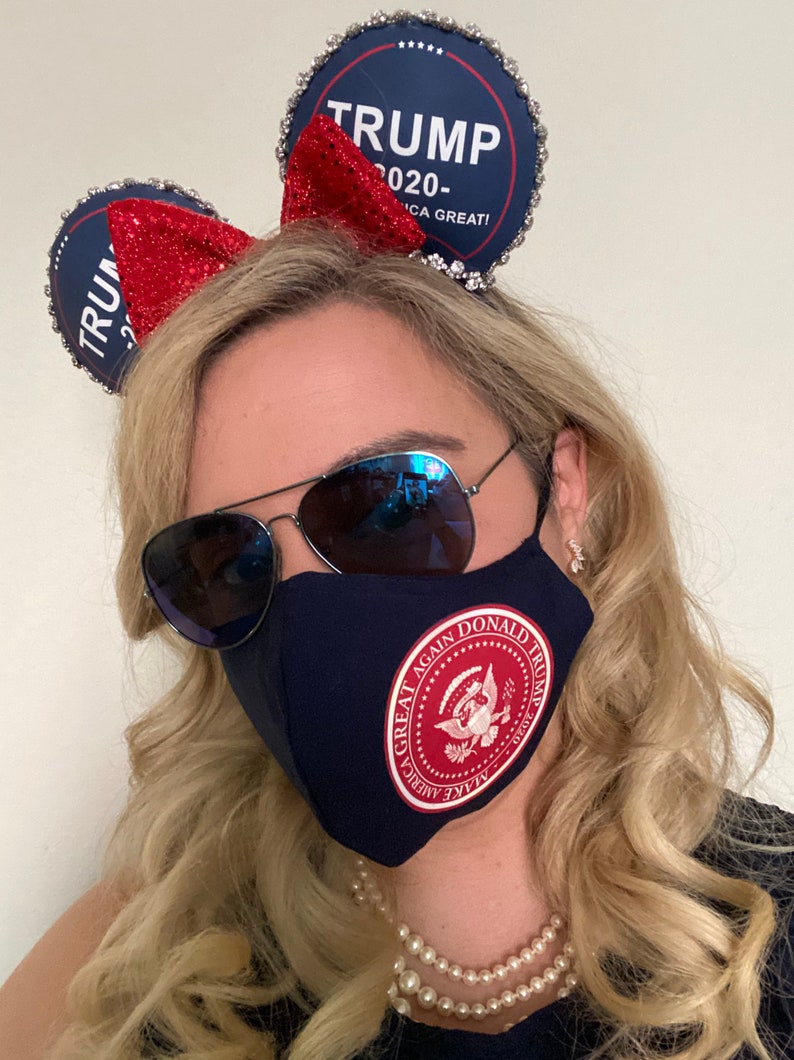 Red MAGA Mask Presidential Seal Trump 2020 Face Mask | Etsy