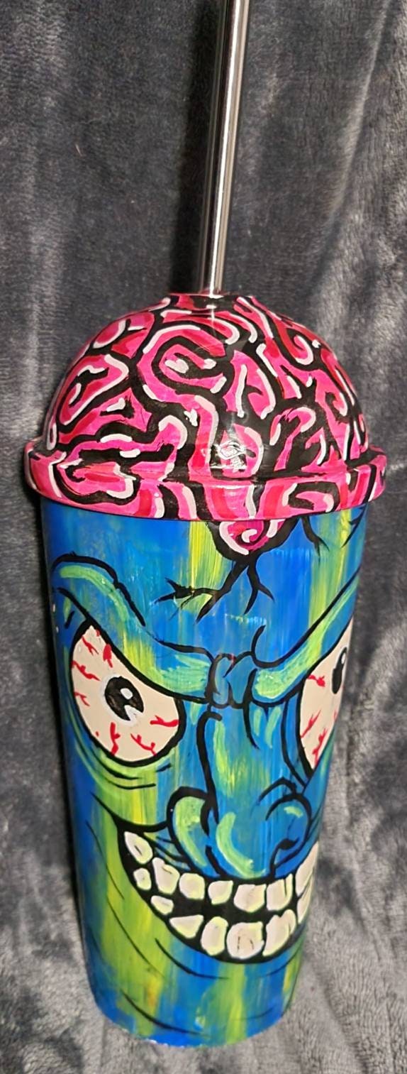 Zombie Slurpy Cup With Straw - Etsy UK