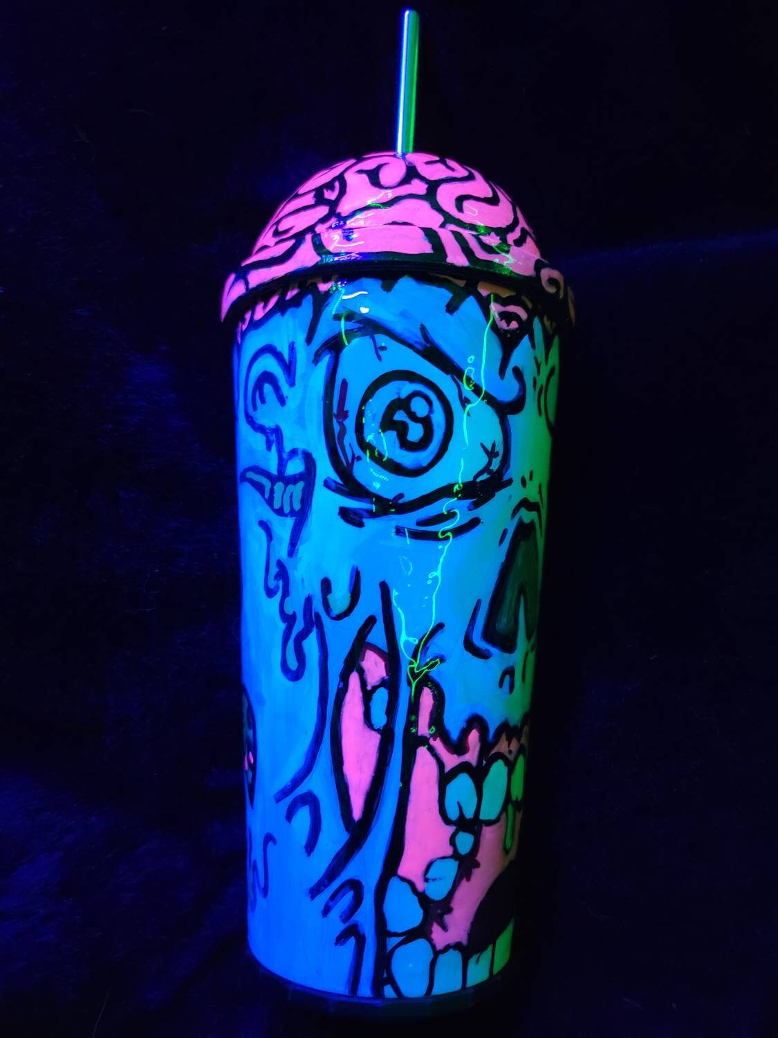 Zombie Slurpy Cup With Straw - Etsy UK