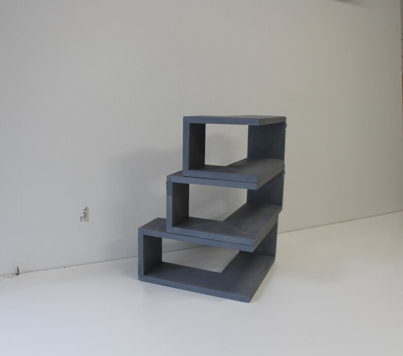 Set of 3 Modern Shelves. Modern Corner Shelf. Floating Wrap Around Wall ...