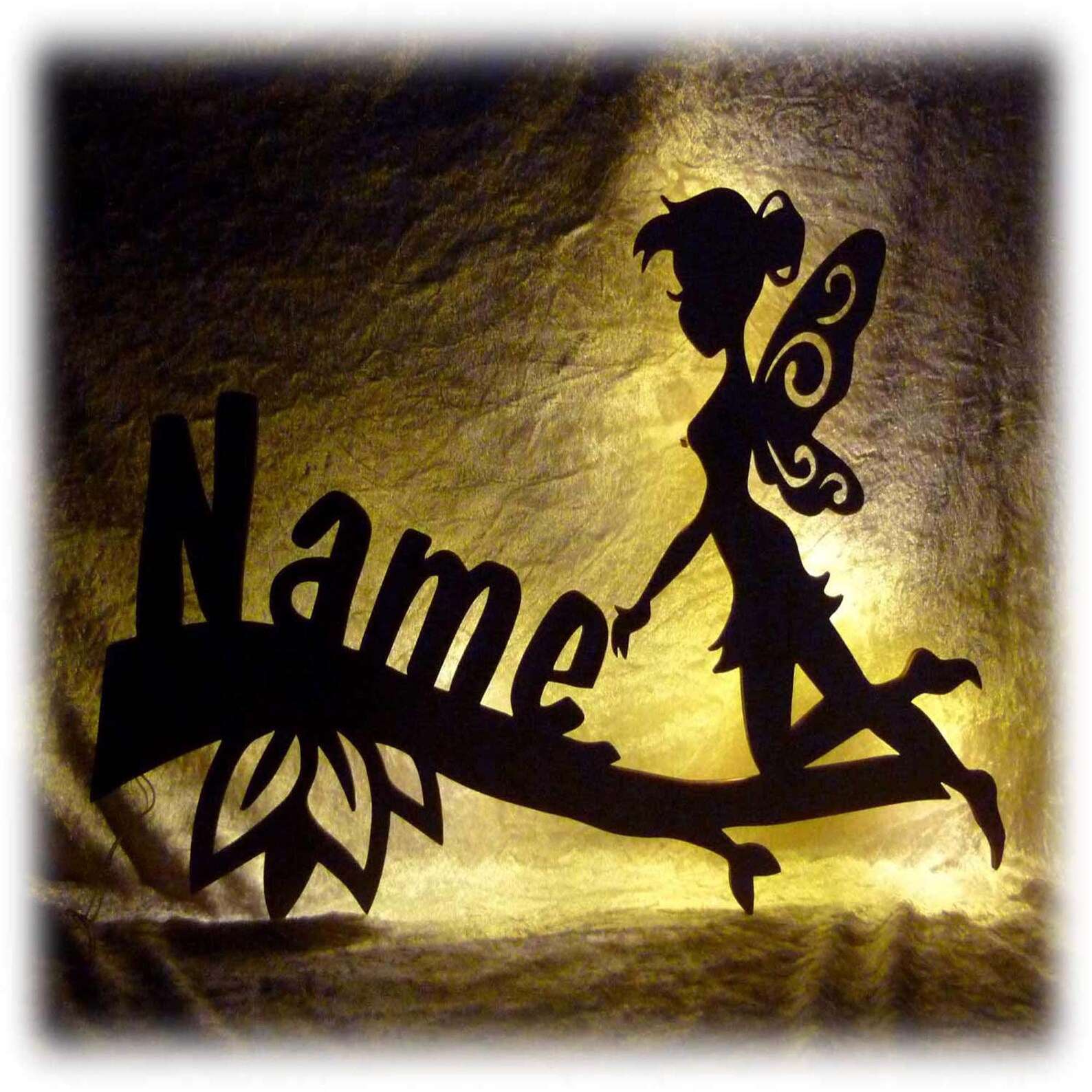 Fairy, Personalized Night Light With Name, Custom Sign, Fairy Night ...