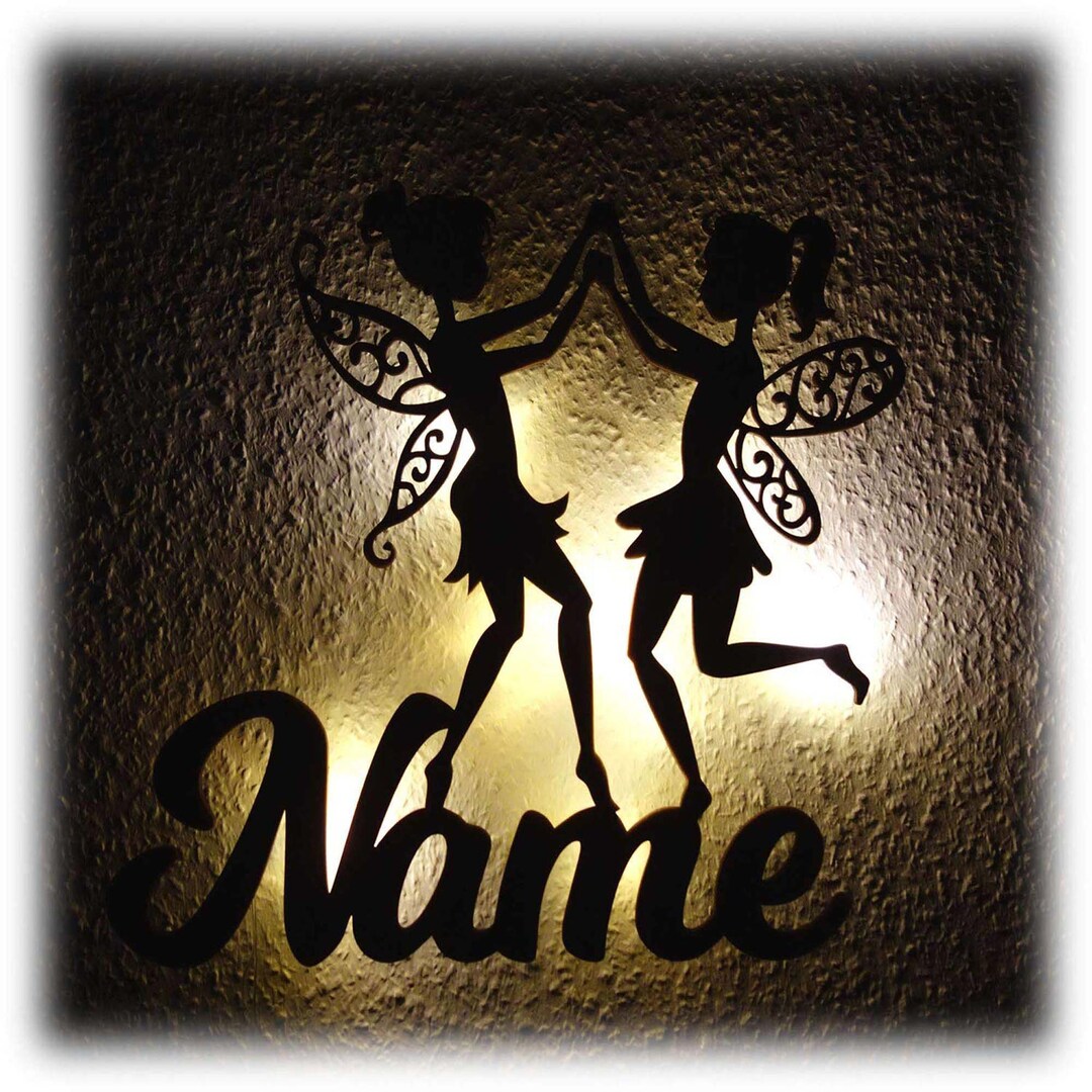 Fairy, Personalized Night Light With Name, Custom Sign, Fairy Night ...