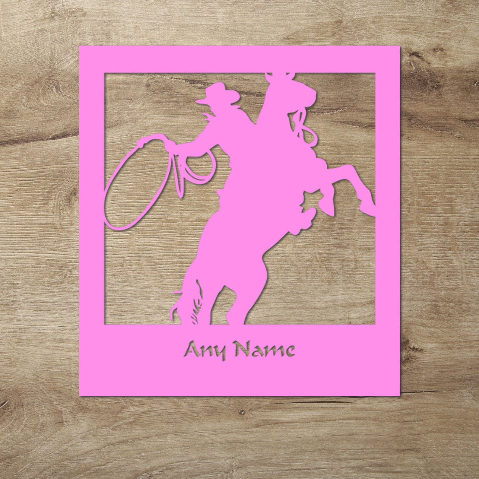 Cowboy, Cowgirl, Personalized Night Light With Name, Horse Night Light ...