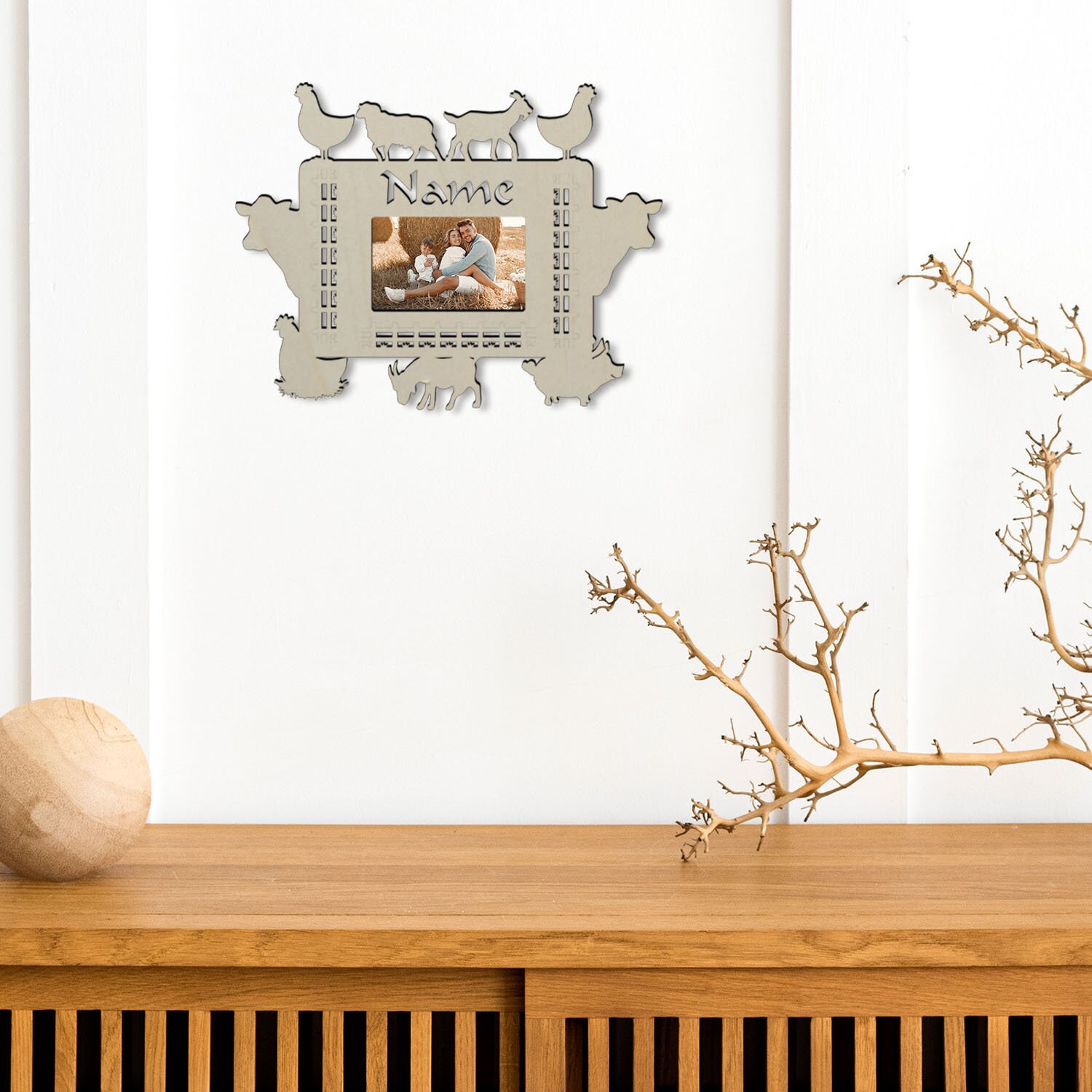 Farm Animals Farm Animal Picture Frame Personalized Night - Etsy