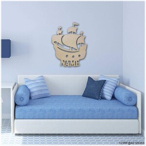 Pirate Ship, Personalized Night Light With Names, Gifts for Kids Boys ...