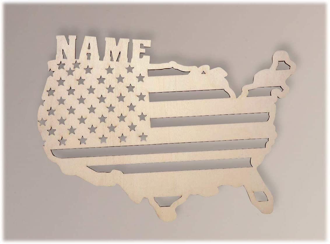 American Flag Patriotic Gifts Personalized Night Light With | Etsy