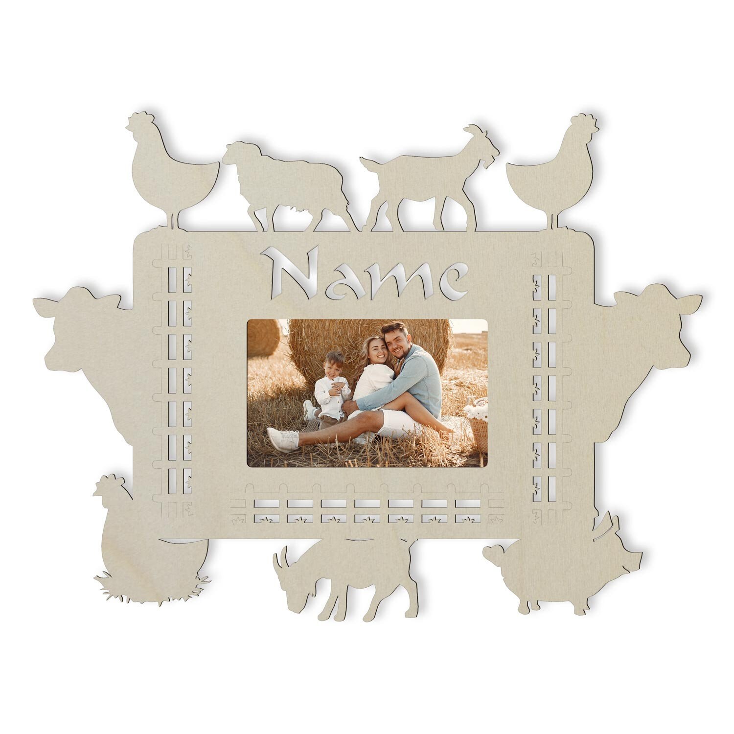 Farm Animals Farm Animal Picture Frame Personalized Night - Etsy