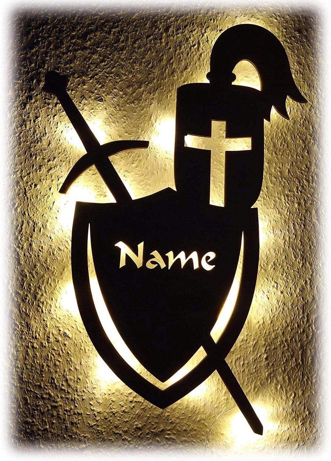 Medieval Knight, Personalized Night Light With Name, Gifts for Boys ...