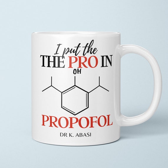 Personalised Anaesthetic Mug Propofol Mug Doctor Gift 11oz | Etsy
