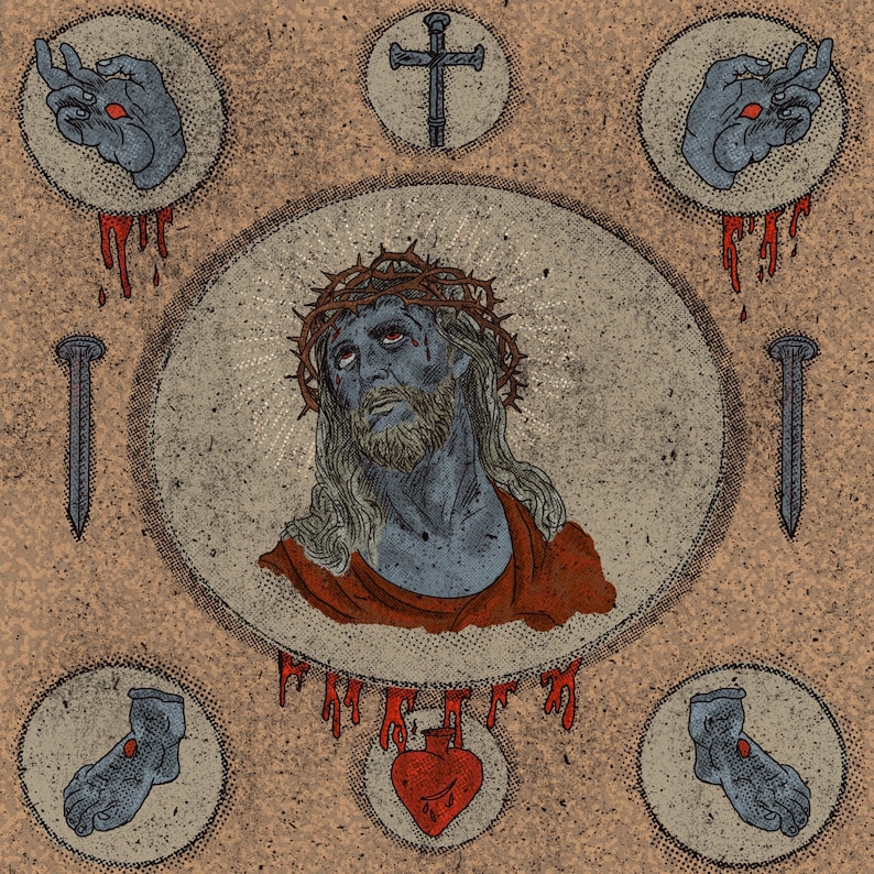 5 Wounds of Christ (digital Print) - Etsy